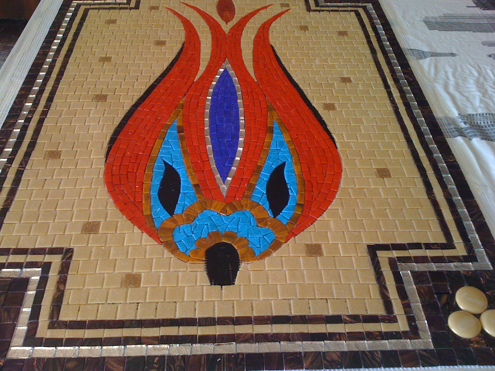 Mozaik Sanat Evi: Lale Mozaik-Detay